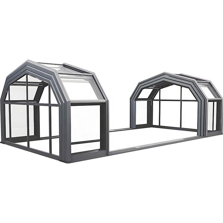 Modern Aluminium Custom Motorized Retractable Glass Houses Enclosure ...